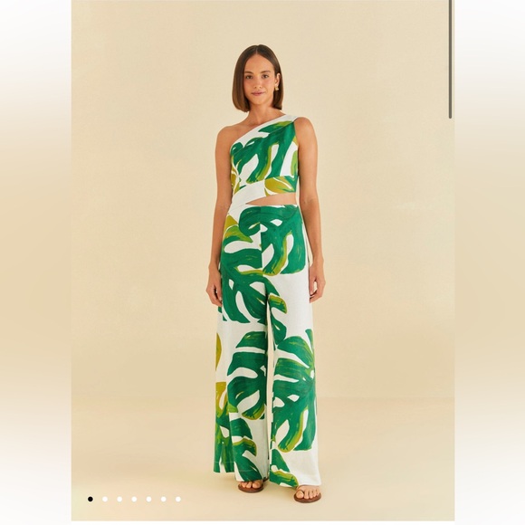 FARM Rio | Pants & Jumpsuits | Farm Rio Monstera Jumpsuit | Poshmark